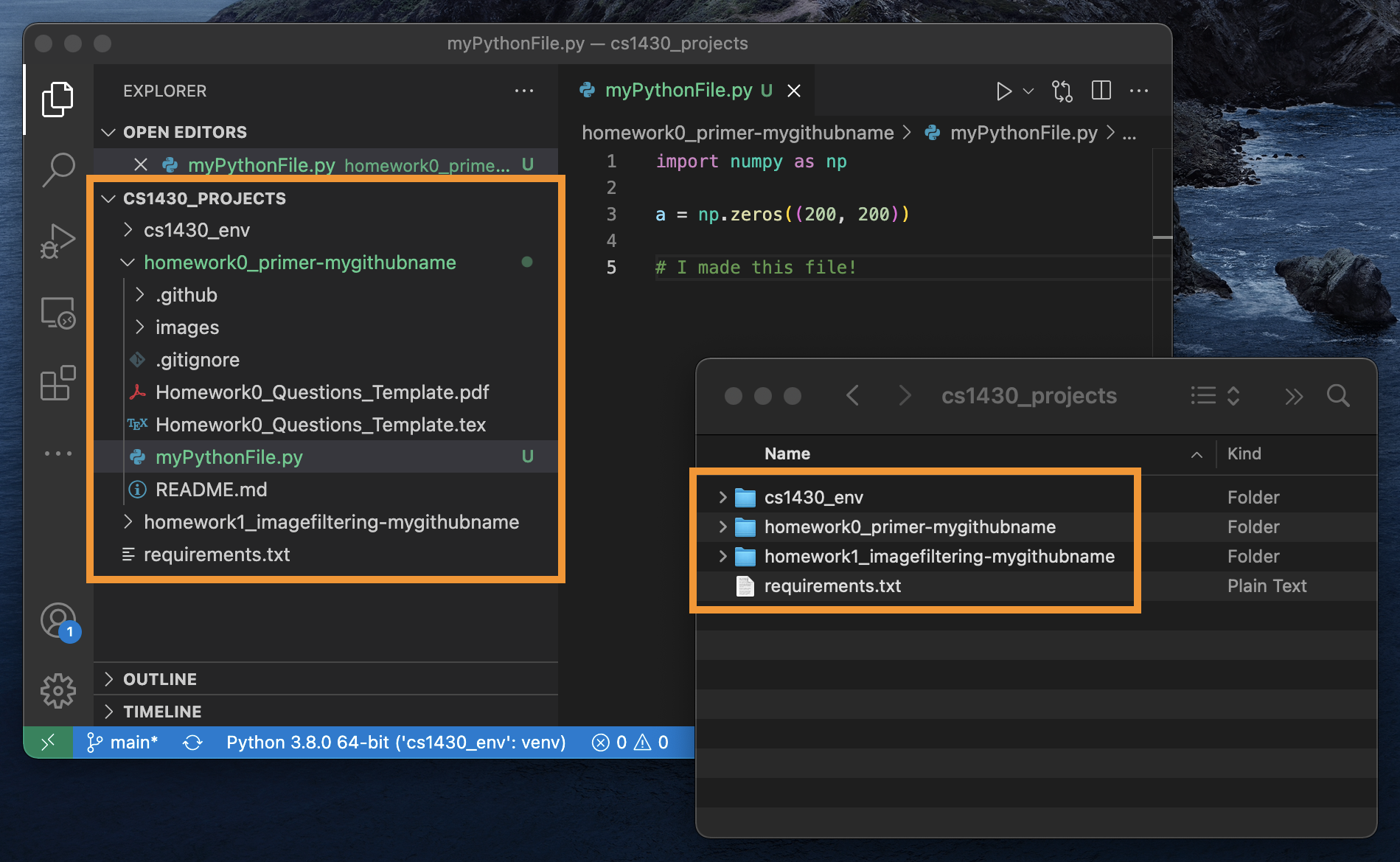 An example directory structure for the course on Windows. An example directory structure for the course on Windows.